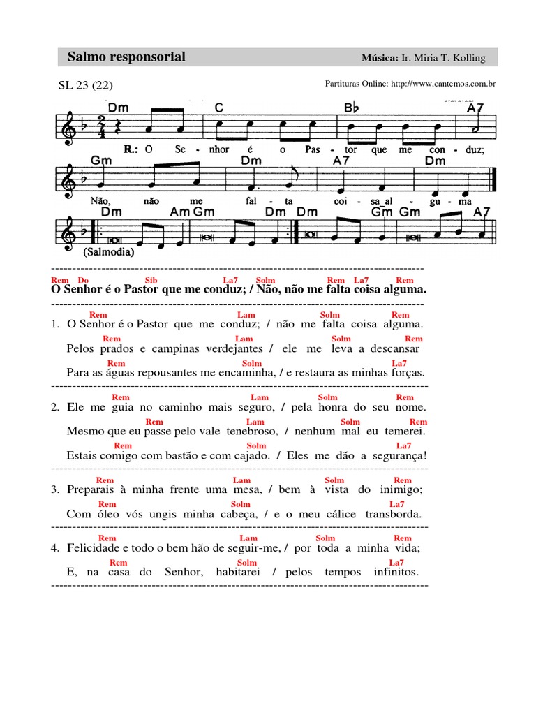 4º DTQ - Salmo 22 | PDF