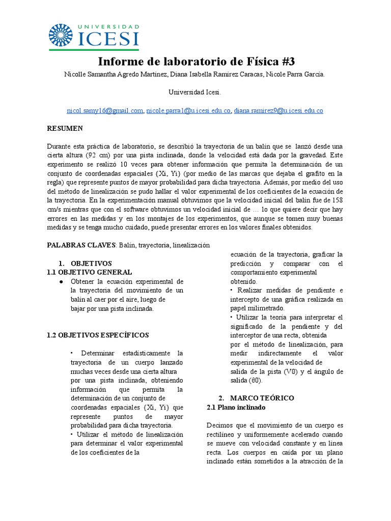INFORME #3 Fisica | PDF