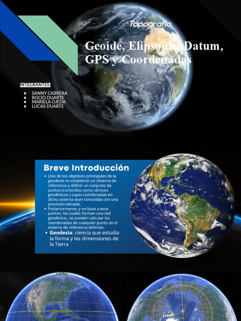 Geoide y Elipsoide | PDF | Geodesia | Sistema coordinado
