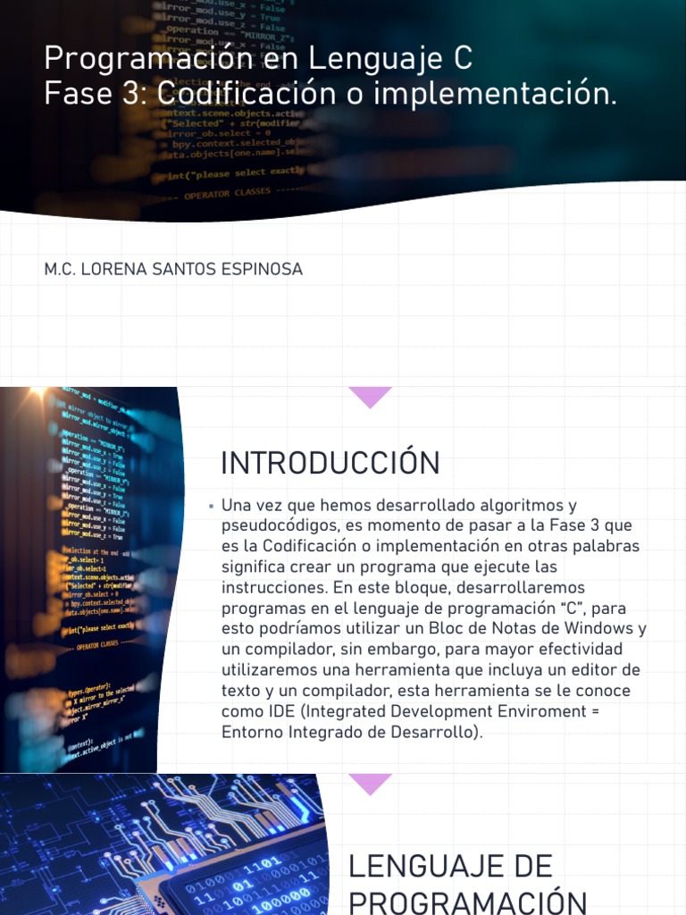 Clase Presentacion Programacion | PDF | Lenguaje de programación | Compilador