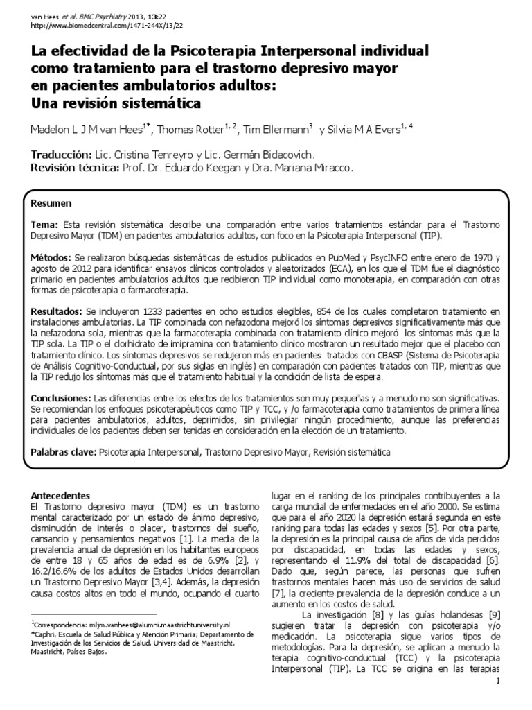 Van Hees, Rotter, Ellermann, - Evers (2013) - La Efectividad de La ...