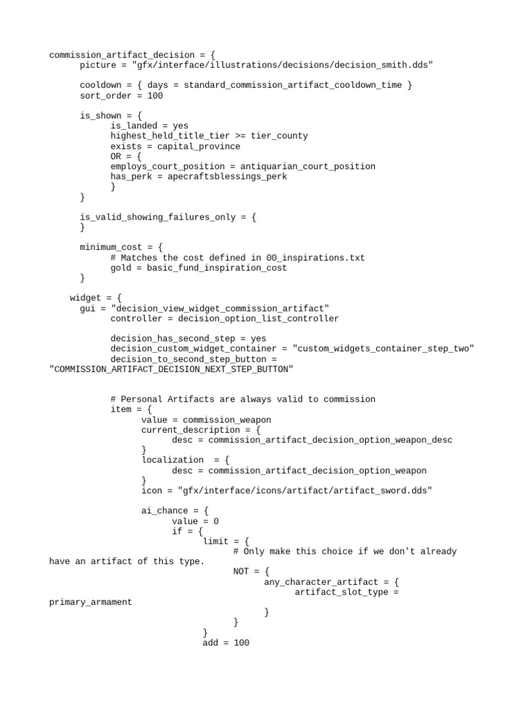 00 Artifact Decisions | PDF | Computer Programming | Software Development
