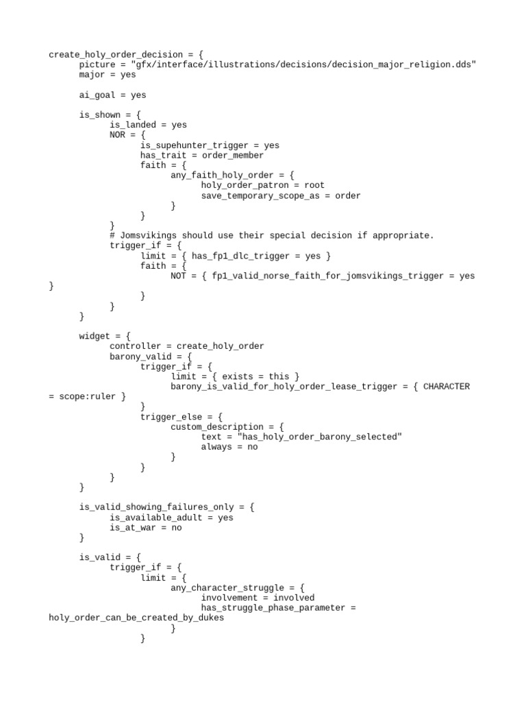 00 Holy Order Decisions | PDF | Computer Programming | Computing
