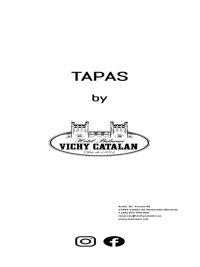 Carta Tapas Bar - Castellano | PDF | ensalada | Eruca Sativa