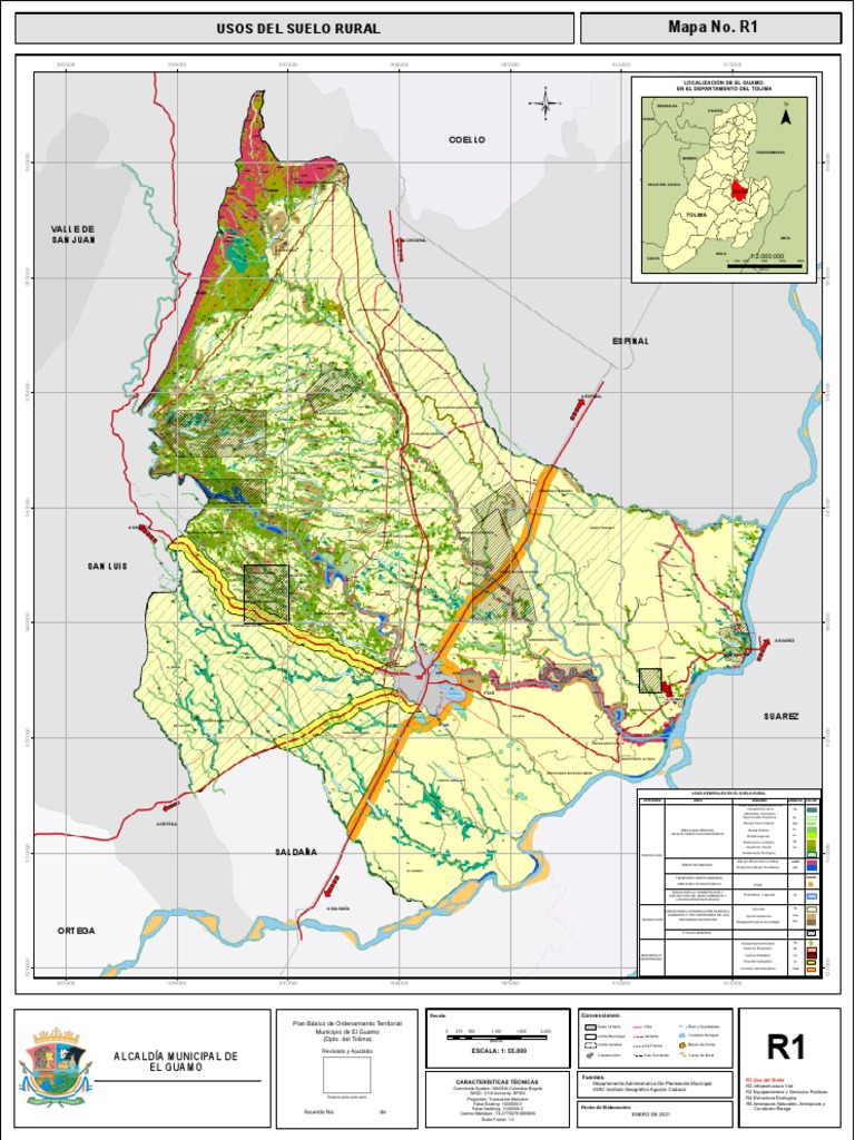 Mapa No. R1: Usos Del Suelo Rural | PDF