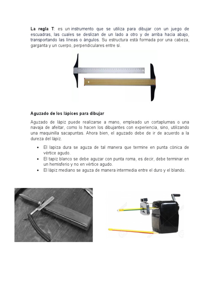 La Regla T | PDF | Lápiz | Dibujo