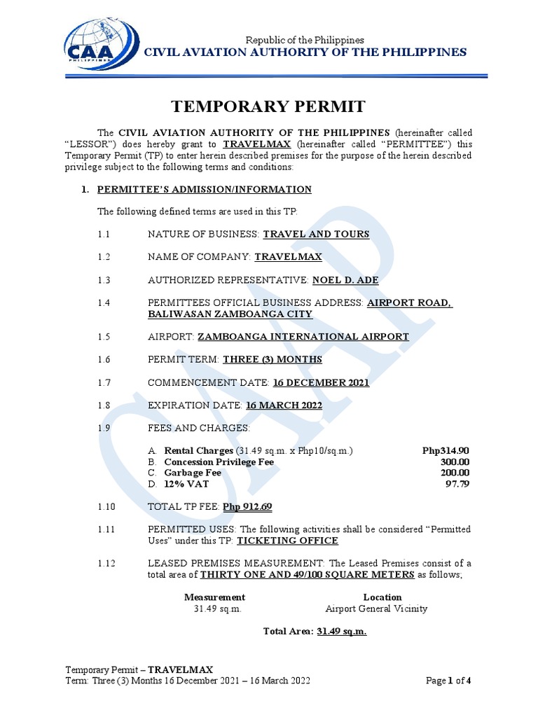 TP TravelMax | PDF | Lease | Breach Of Contract