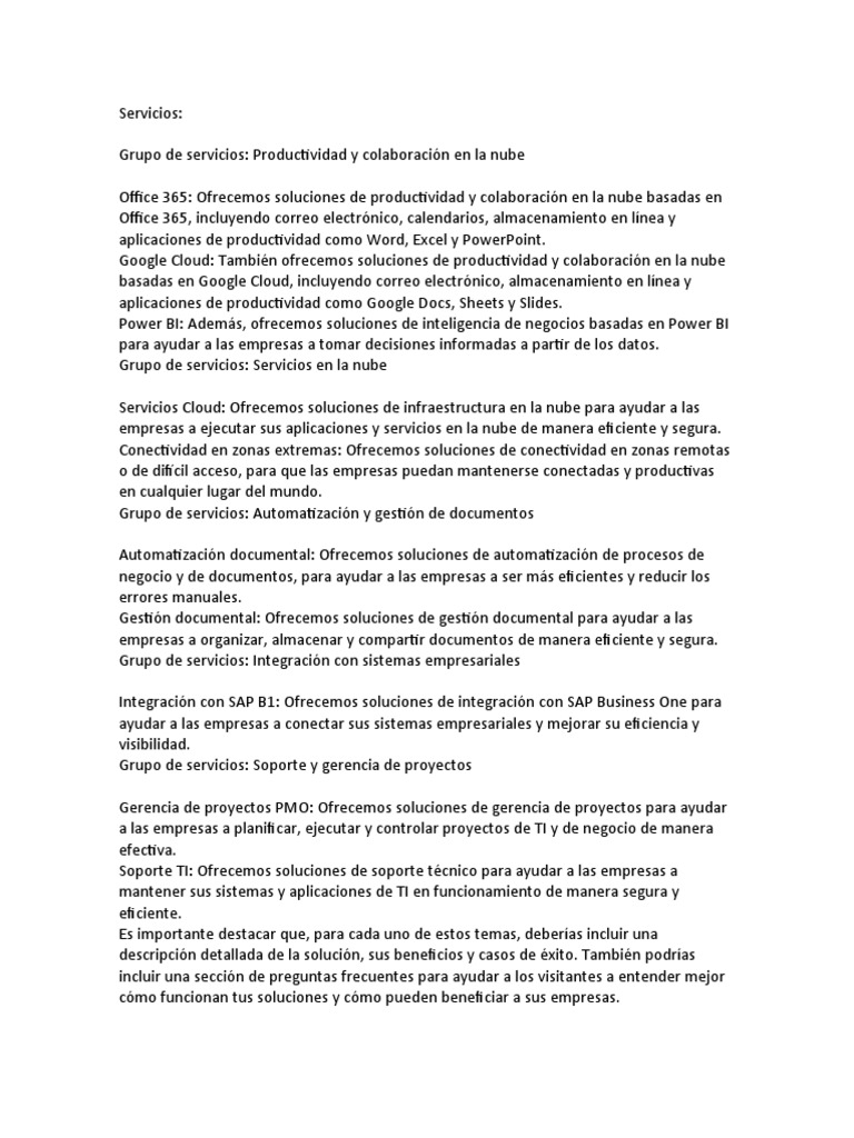 Tekflow - Sitio Web | PDF | Computación en la nube | Microsoft Office