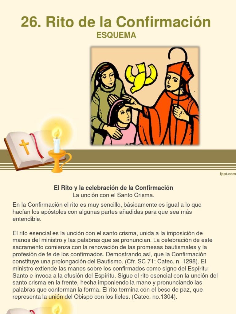 Rito de La Confirmación: Esquema | PDF | Confirmación | Teología ...