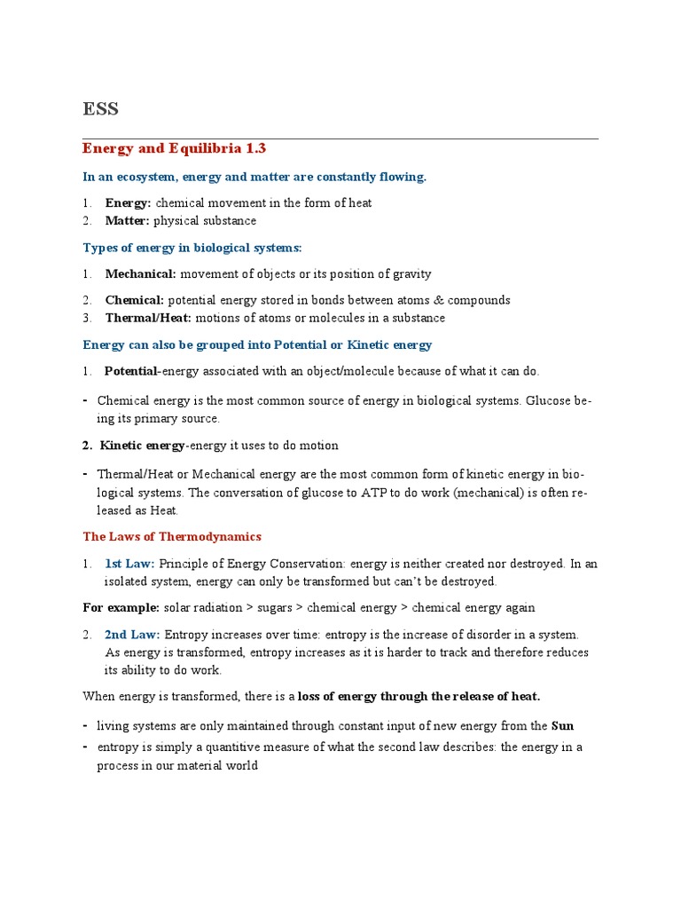 Ess Topic 1.3 | PDF | Ecosystem | Ecological Resilience