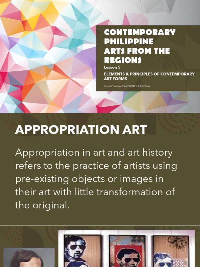 Contemporary Philippine Arts From The Regions: Lesson 5 Elements ...