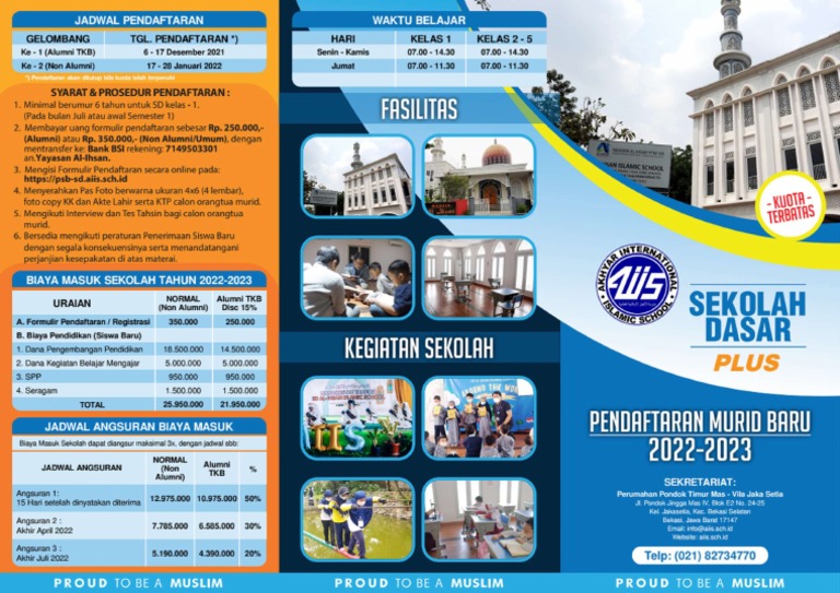 Brosur AIIS SD 2022 23 New Design 1 | PDF