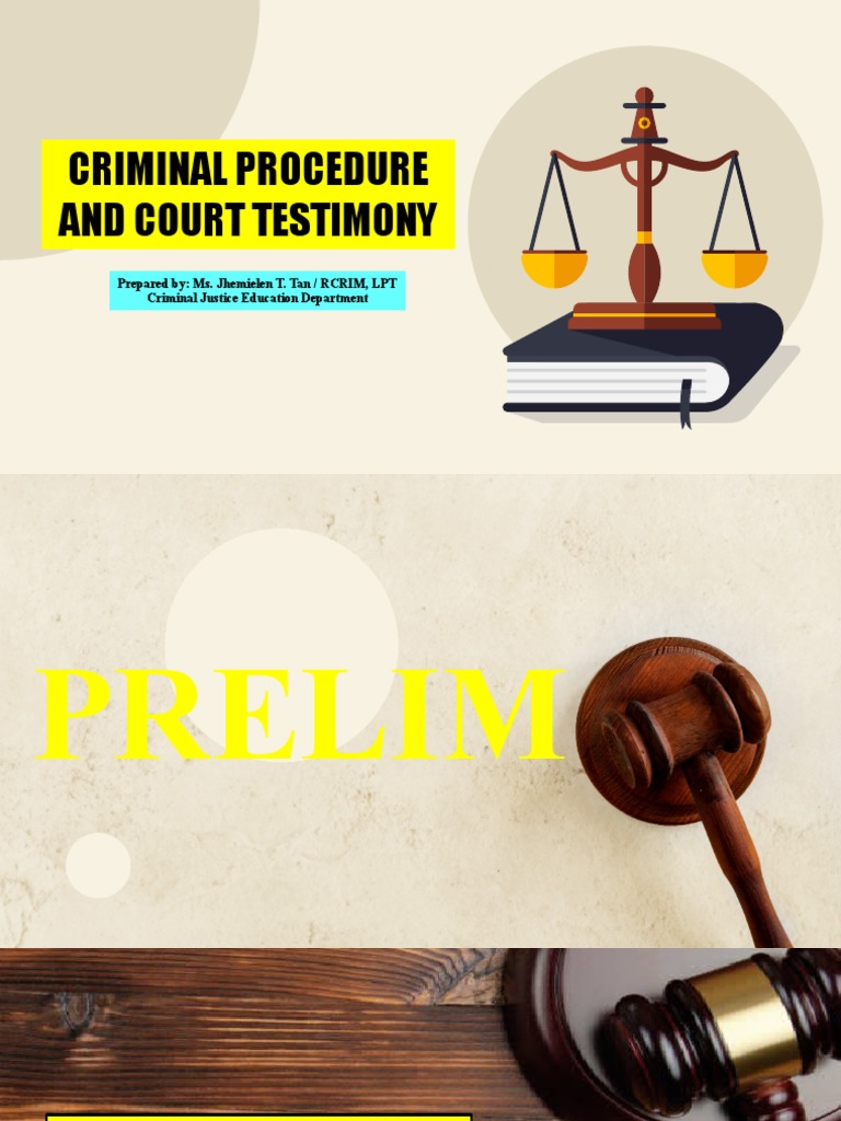 An Overview of Criminal Procedure and the Roles of Complaints and ...