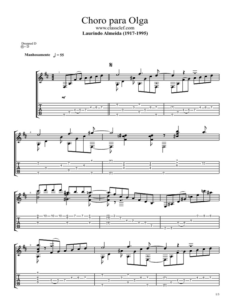 Choro para Olga by Laurindo Almeida | PDF