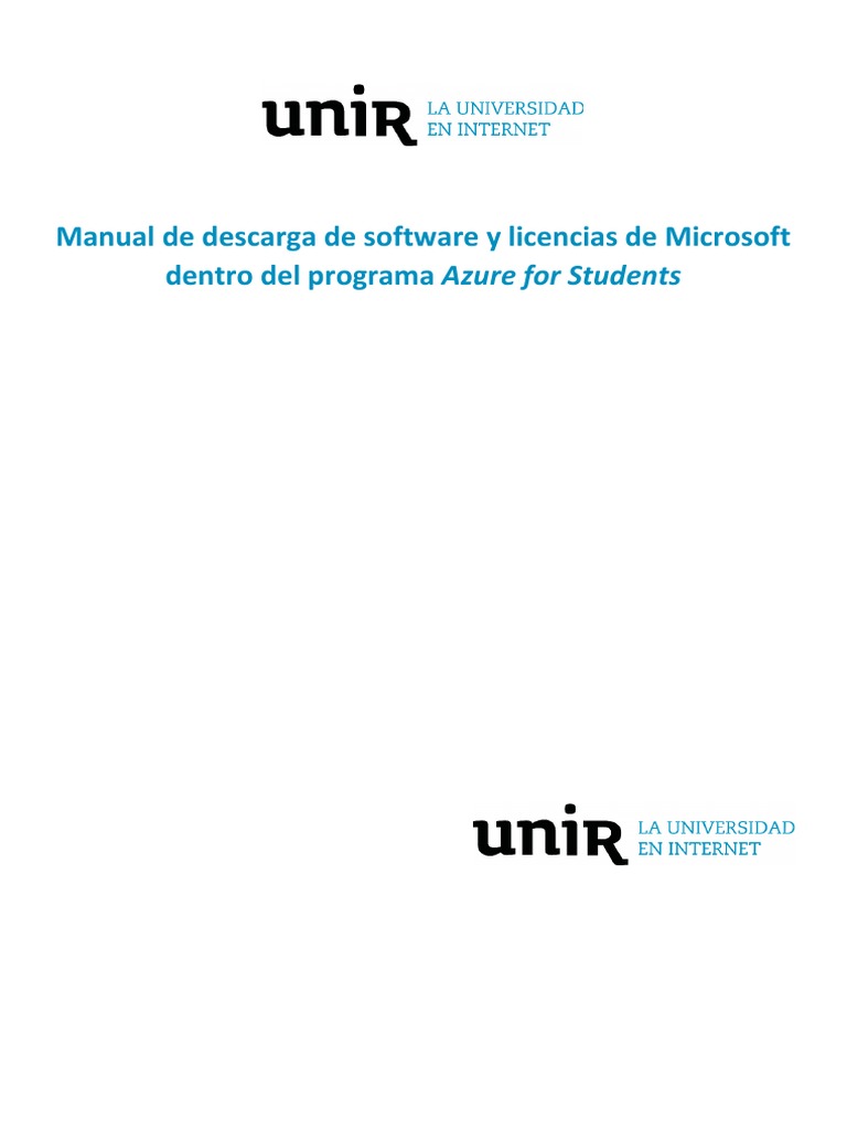 Manual de Descarga Azure For Students | PDF | Microsoft | Microsoft Azure