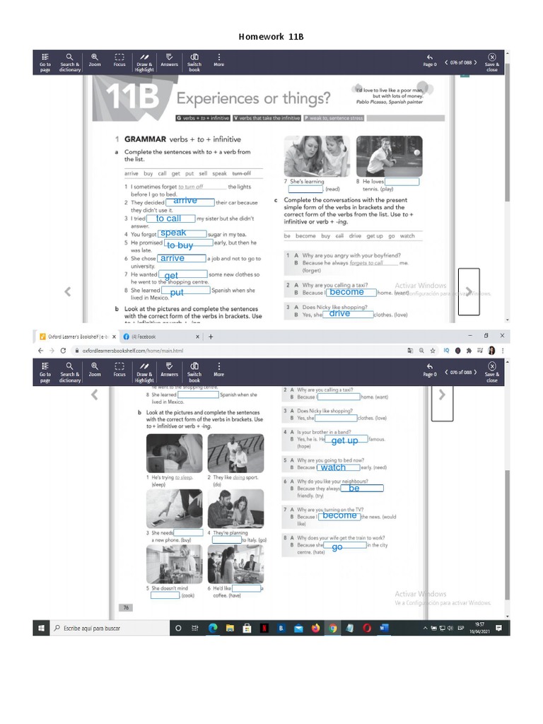 English Homework Practice | PDF