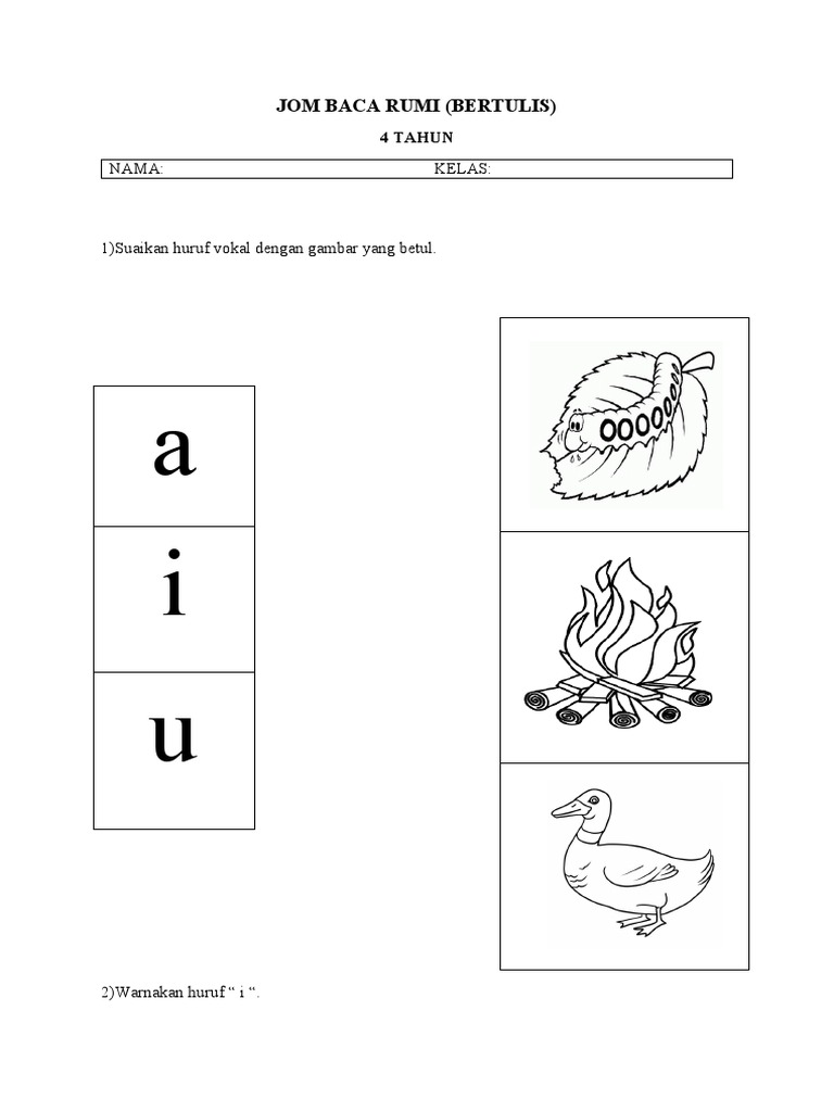 Latihan Vokal dan Suku Kata untuk Anak | PDF