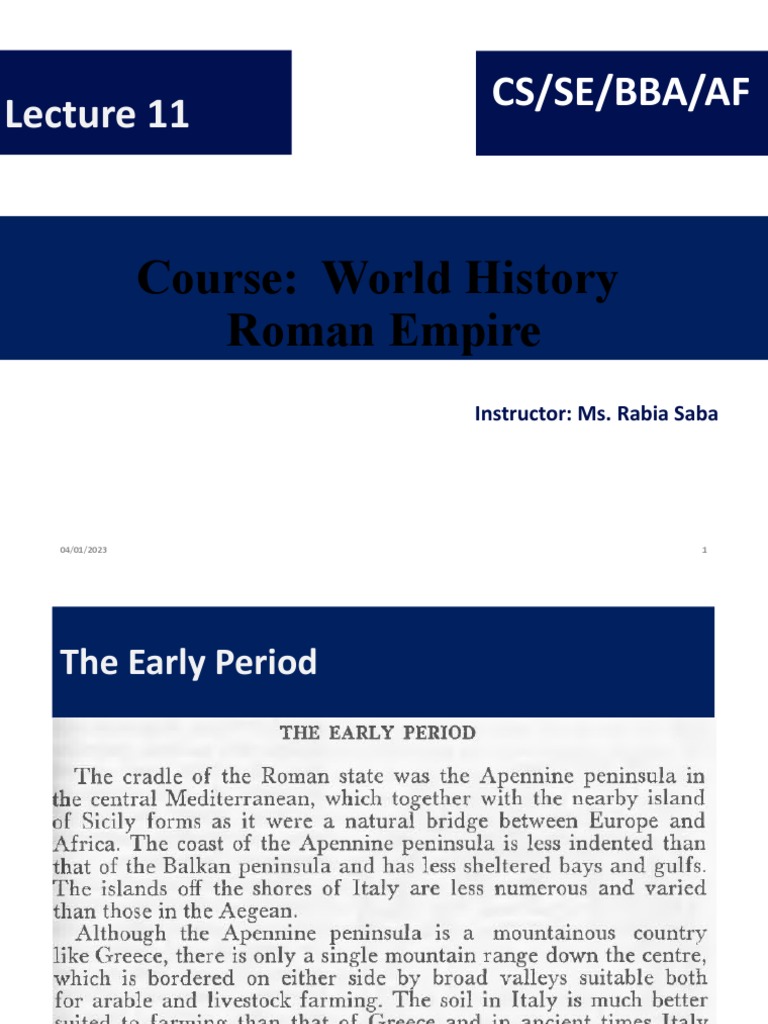 Roman Empire-1 | PDF | Roman Republic | Romulus And Remus