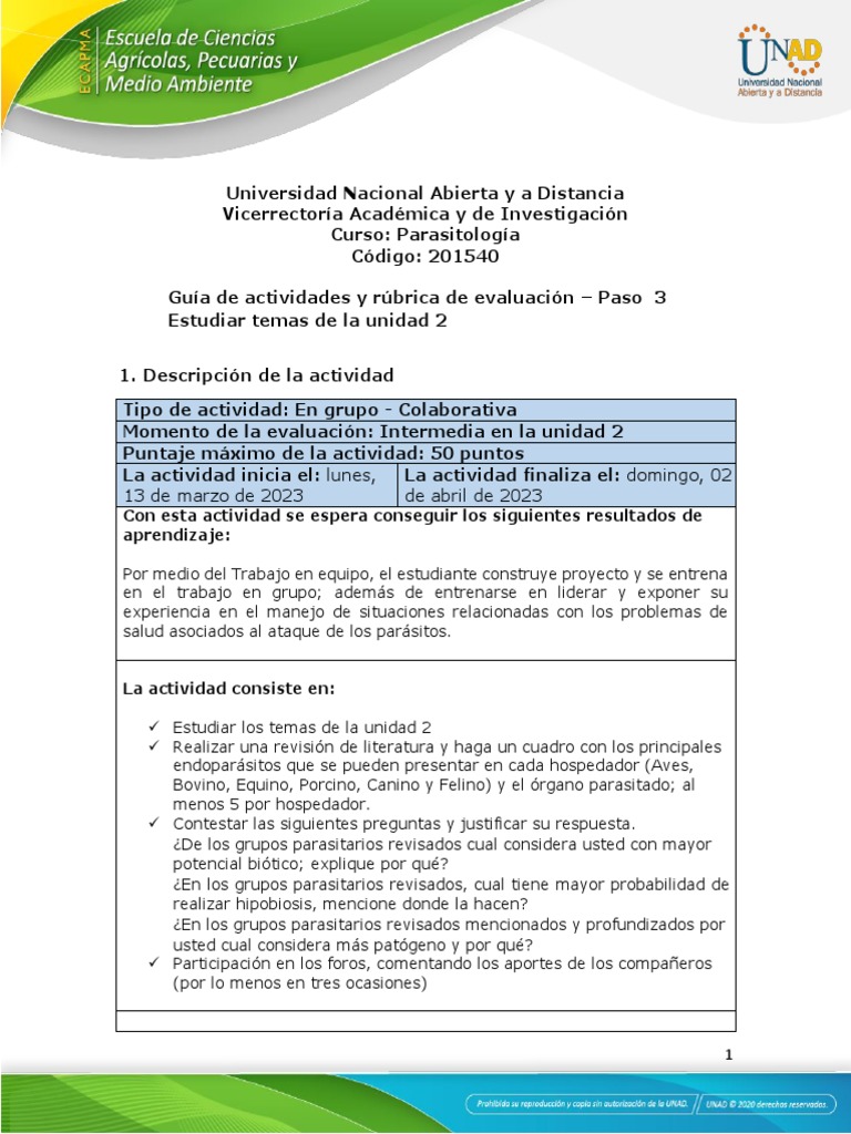 Guía de Actividades y Rúbrica de Evaluación - Unidad 2 - Paso 3 - Estudio de Los Contenidos de ...