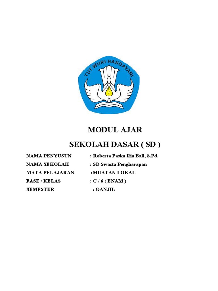 Modul Ajar Seni Tari Piso Surit SD | PDF | Seni & Disiplin Bahasa