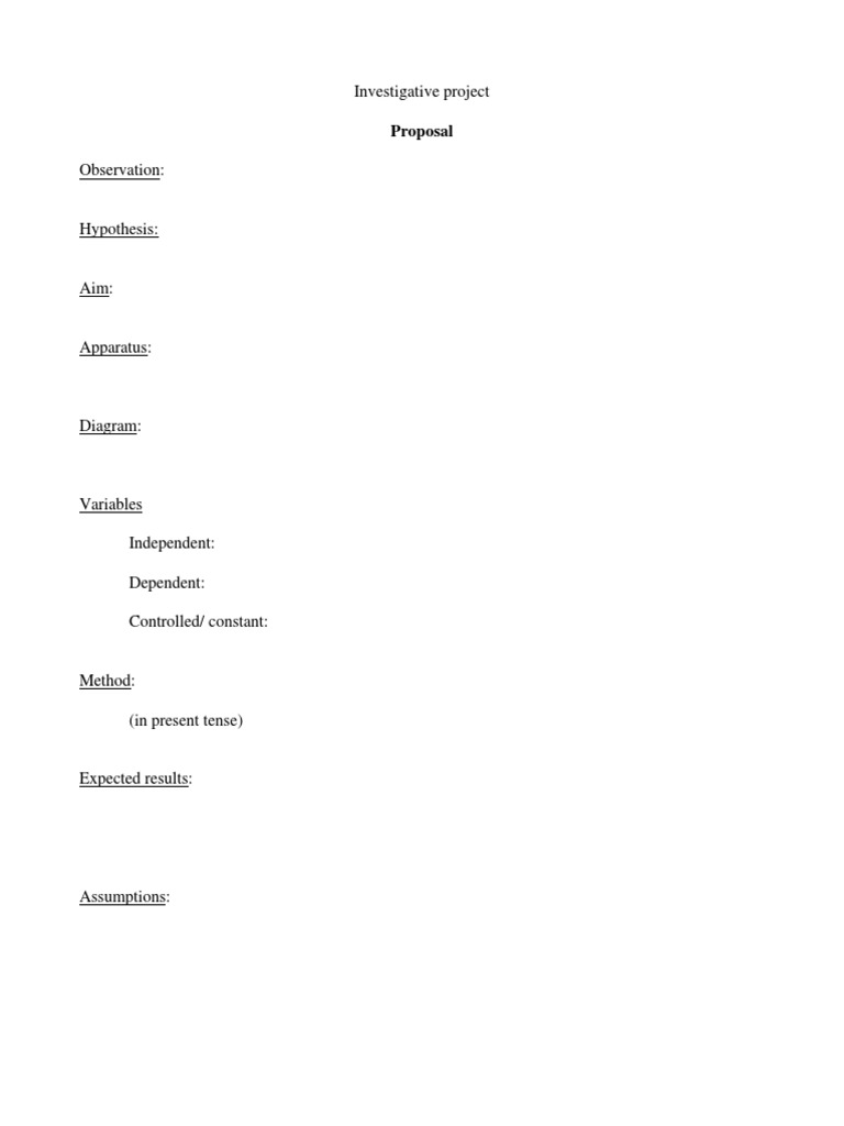 Physics Investigative Project - Layout | PDF