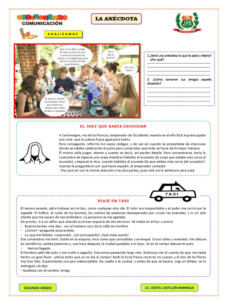 La Anécdota Cristel | PDF