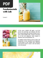 Kitchen Essentials and Basic Food Preparation | PDF