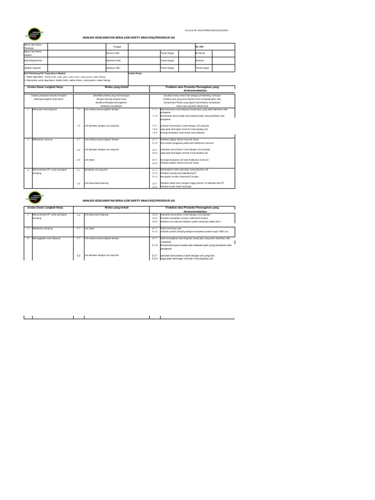 JSA 01 Dumping Ob Didisposal | PDF