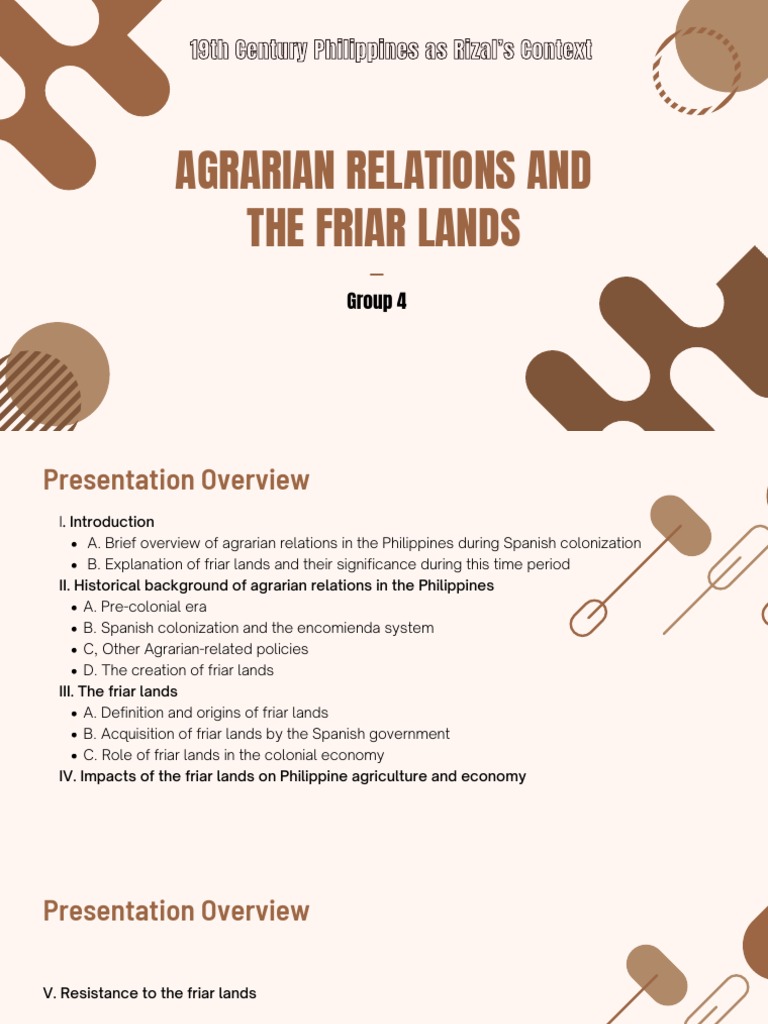19th Century Philippines As Rizal's Context: Agrarian Relations and The ...