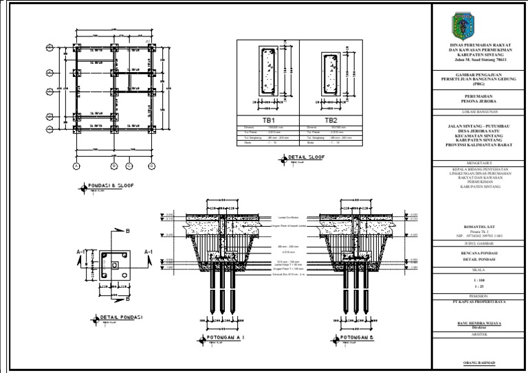 TB1 TB2: Detail Sloof | PDF