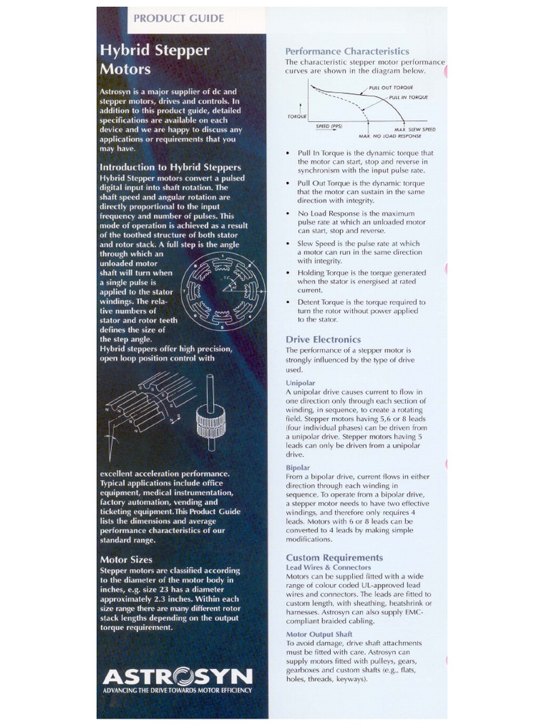 Astrosync Steppers | PDF