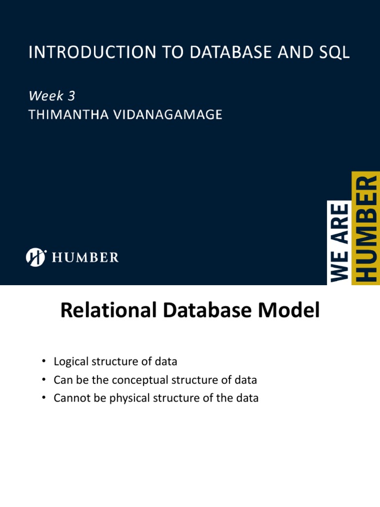 Introduction-to-Database-and-SQL-Week 03-Fall-2022 | PDF | Relational Database | Information ...