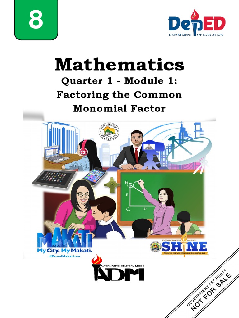 MATH8 Q1 WEEK1 Forupload | PDF | Factorization | Polynomial