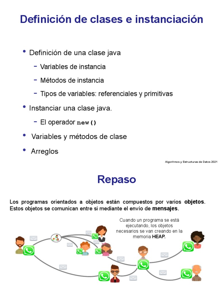 Clases e Instanciación en Java | PDF | Objeto (informática) | Java ...