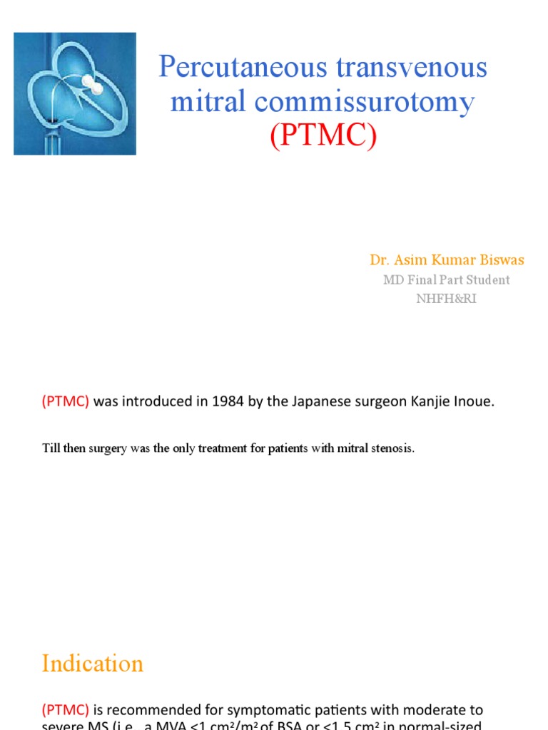 5 Min - PTMC | PDF | Heart Valve | Medical Specialties