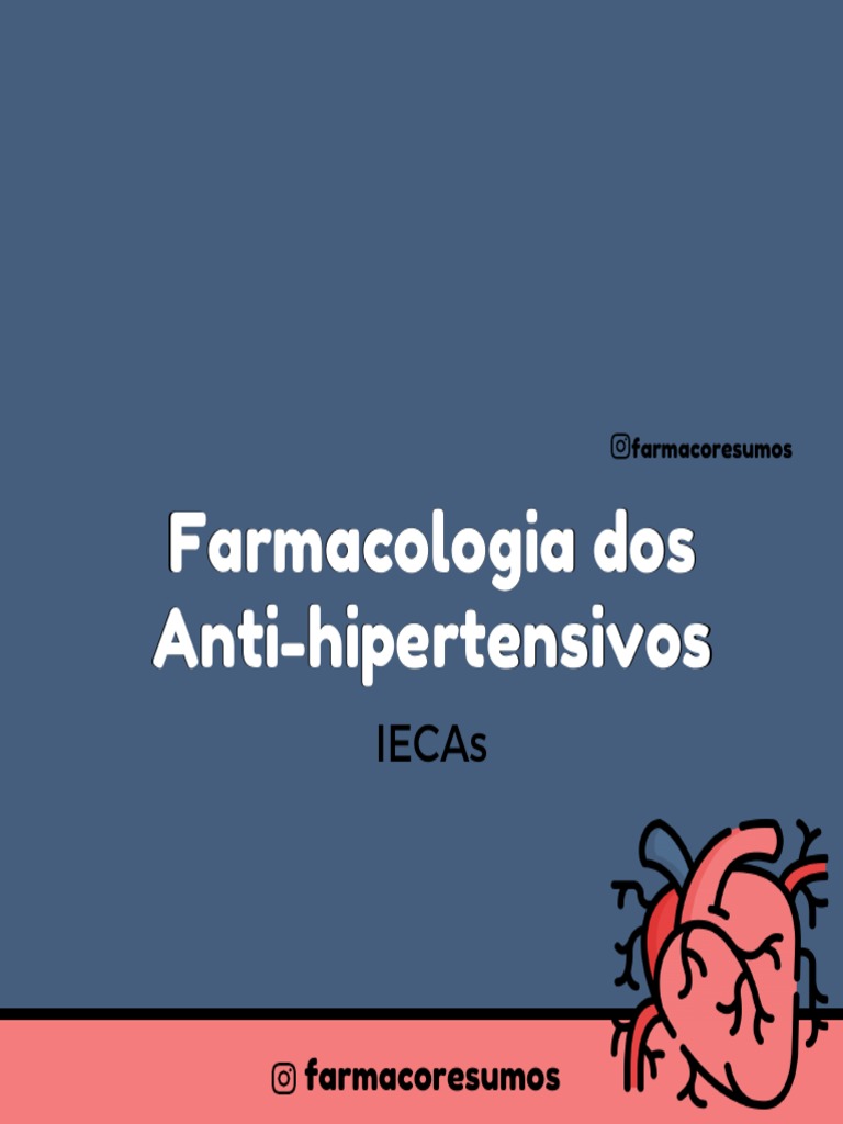 Farmacologia Dos Anti-Hipertensivos | Download grátis PDF | Hipertensão ...