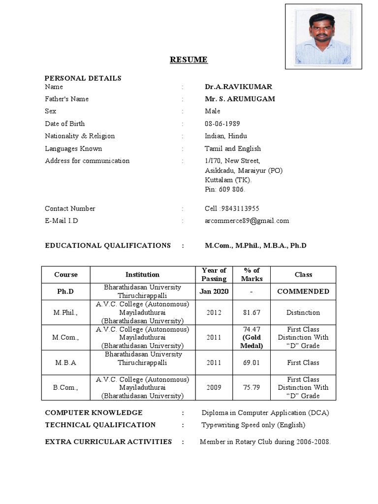 Ravi Resume | Download Free PDF | Business Economics | Business