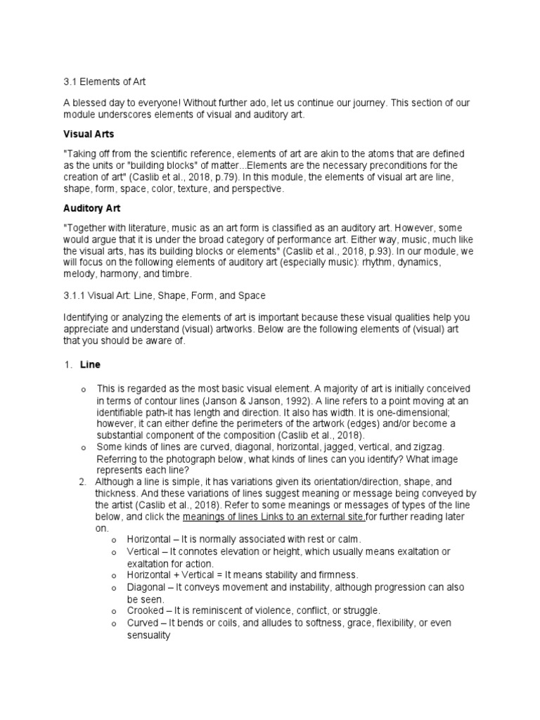 Week 3 and Week 4 Art Appre | PDF | Tempo | Composition (Visual Arts)