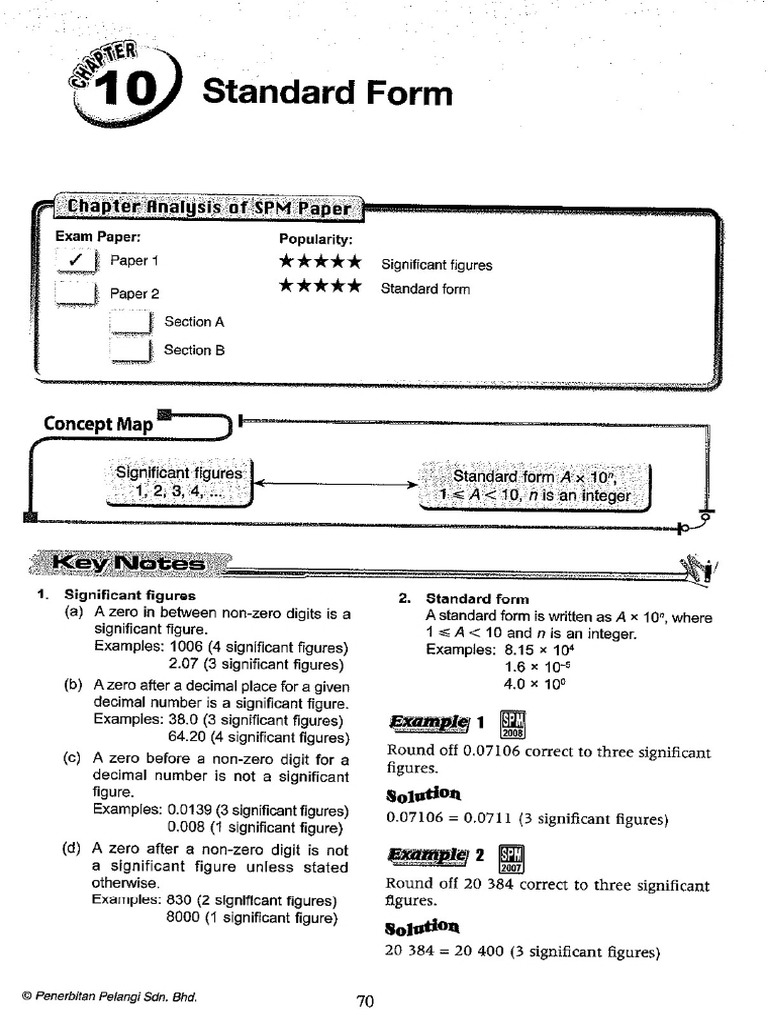 F3 C2 Standard Form Pelangi | PDF