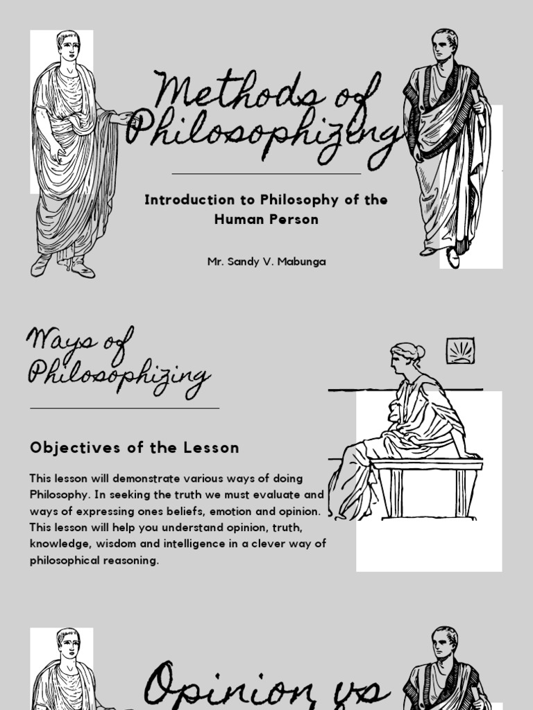 Methods of Philosophizing | PDF | Dialectic | Phenomenology (Philosophy)