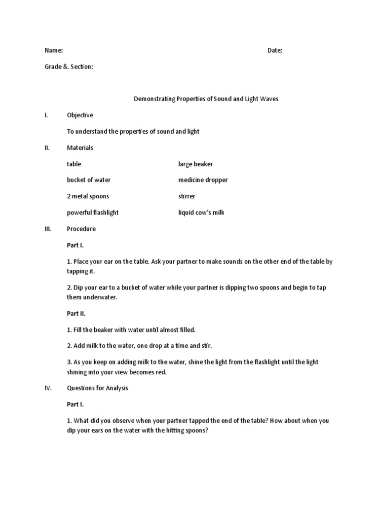 Science 8 Activity | PDF