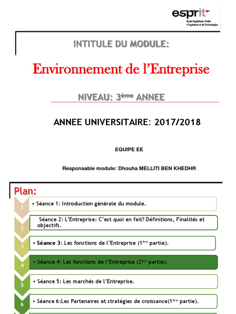 Séance 4 Les Fonctions de L - Entreprise | PDF | Prêts | Business