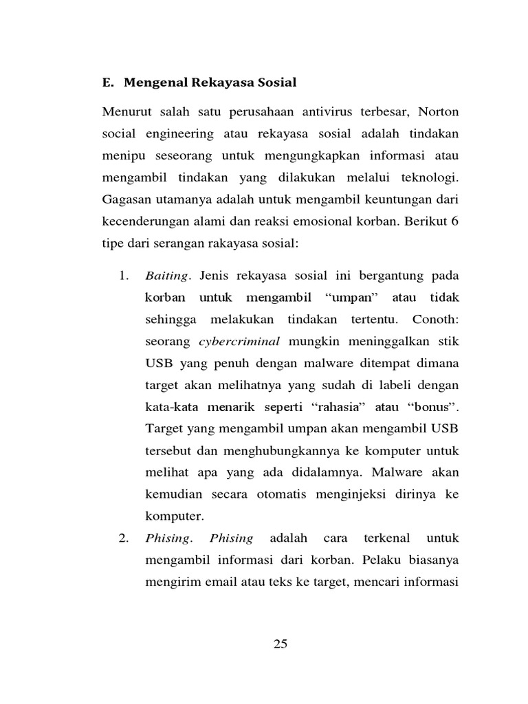E. Mengenal Rekayasa Sosial | PDF