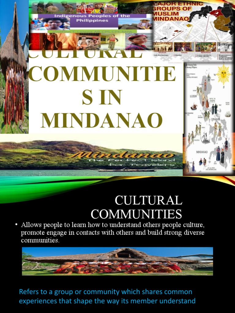 Cultural Communities in Mindanao | PDF | Ethnicity | Ethnic Groups