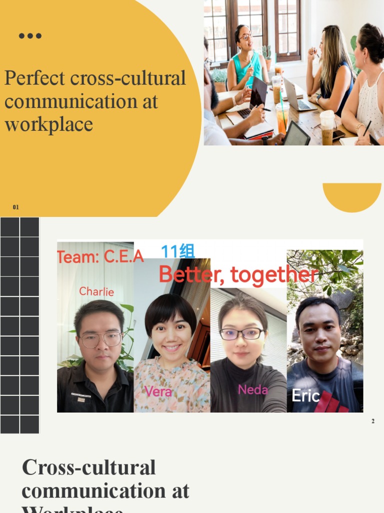 Perfect Cross-Cultural Communication at Workplace | PDF | Cross ...
