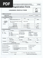 New TESDA Registration Form (MIS 03-01 V 2021) | PDF | Disability
