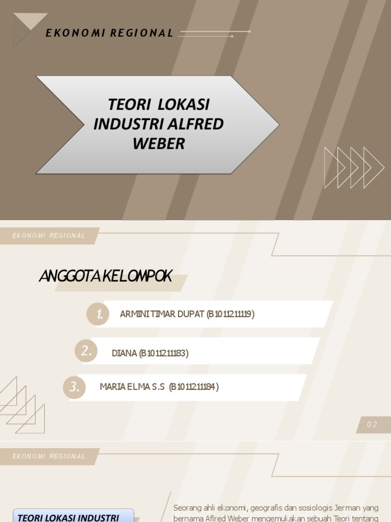 Teori Lokasi Industri Alfred Weber | PDF