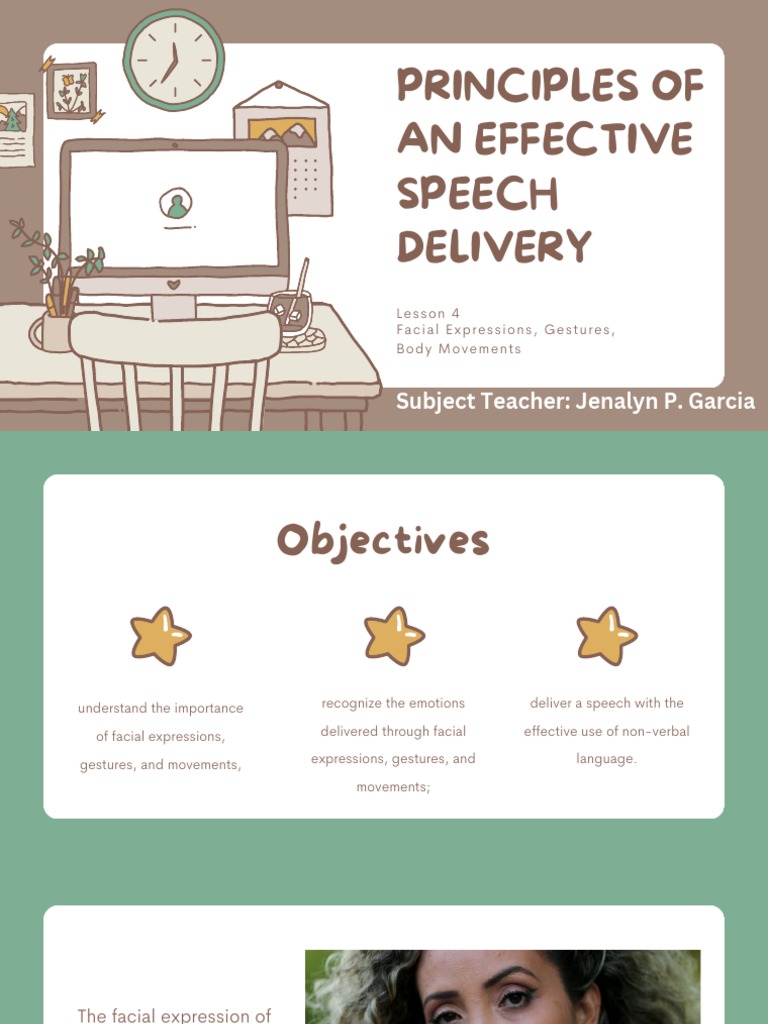 Lesson 4 Facial Expressions, gestures, body movements | PDF | Gesture ...