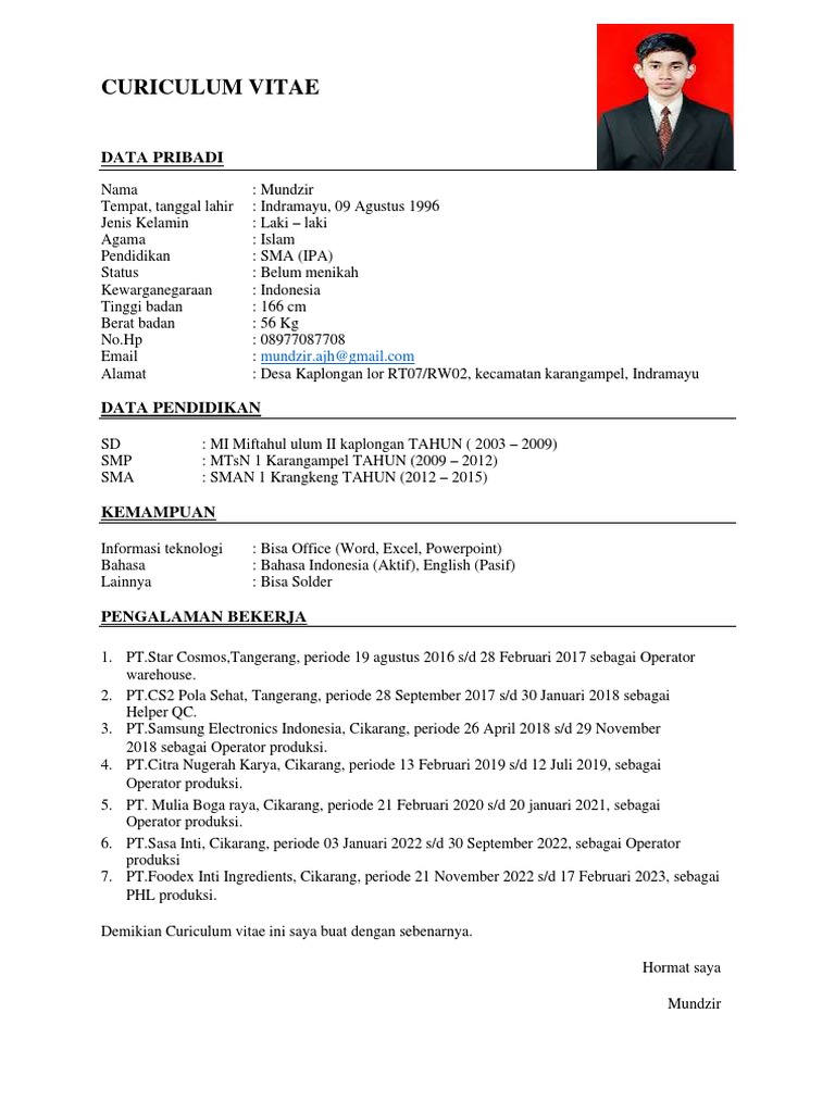 Curiculum Vitae | PDF