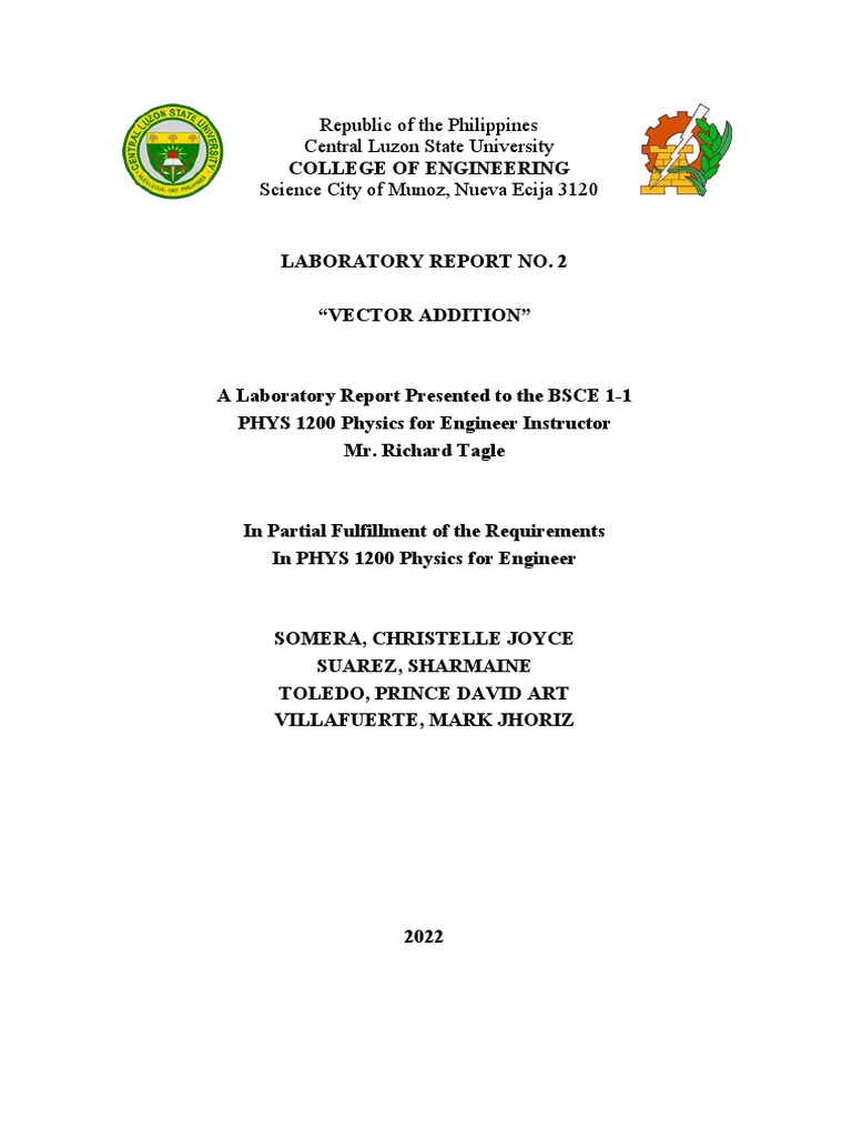 Vector Addition Laboratory Report | PDF | Euclidean Vector | Quantity